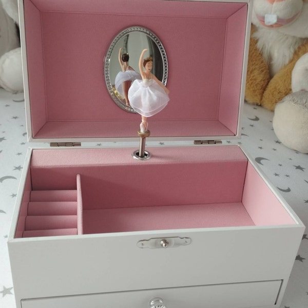 A Thousand Years Music Box, Solid Oak Dancing Couple Music Box ...