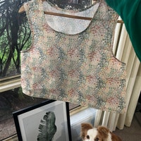 Crop Top Digital Sewing Pattern Sleeveless Minimal Top Pattern Sewing ...