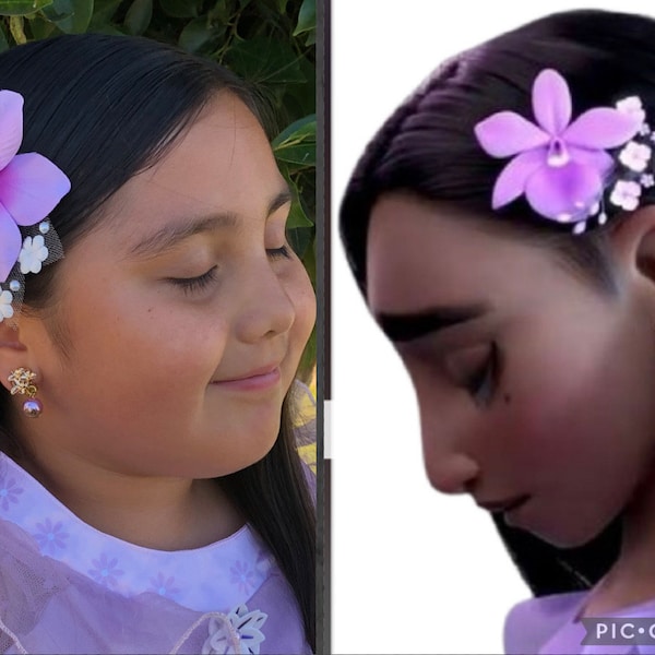 Isabella Madrigal Flower Earrings, Isabella Clip on Earrings, Encanto ...