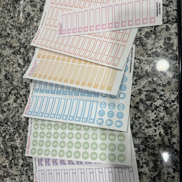 SPENDING TRACKER Planner Stickers. - Etsy