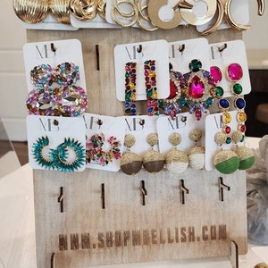 LARGE Earring Craftshow Display. Free Shipping 32 Tall - Etsy