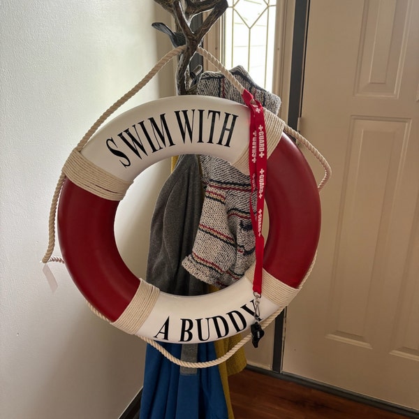 Personalized Life Preserver Ring - Pool Décor - Boat Décor -beach House ...