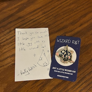 Set of 2 Rat Enamel Pins Ravioli Rat & Wizard Rat - Etsy