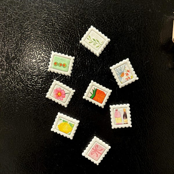 Assorted Stamp Magnets (set of 4) - Etsy