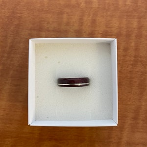 Amaranth Wood Ring, Beautiful Purple Ring, Handmade Happy Valentine Day ...