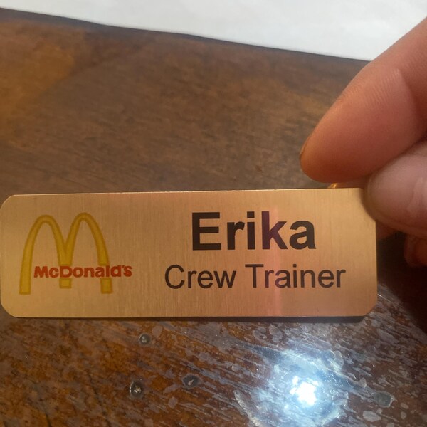 1 X 3 Chipotle Employee Name Badge - Etsy