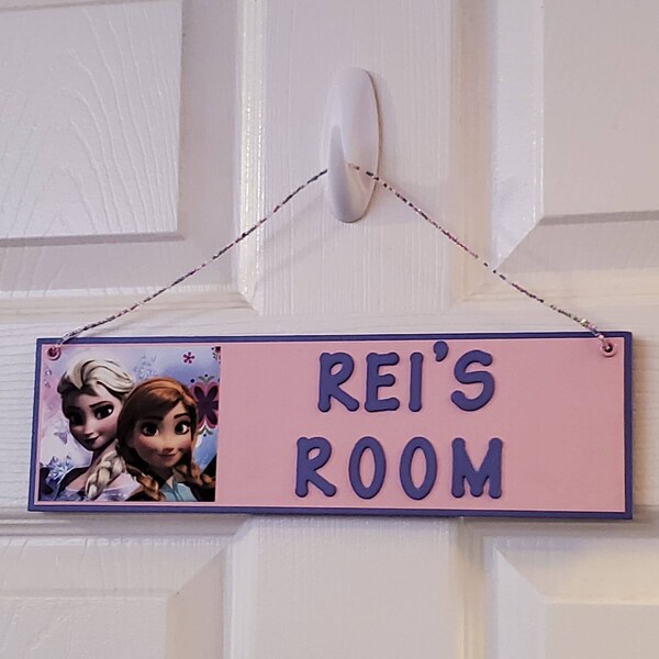 Frozen Personalized Room Decor Sign - Elsa Anna - Frozen Room Decor ...