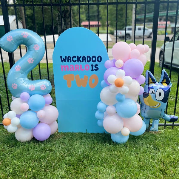 Bluey Balloon Garland | Bluey Daisy Balloon Arch | Bluey Party Decor ...