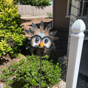 Flower Chime Stake Garden Art - Etsy