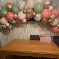 DIY Large 55 Safari Birthday Balloon Sculpture, Sage Green and Dusky ...