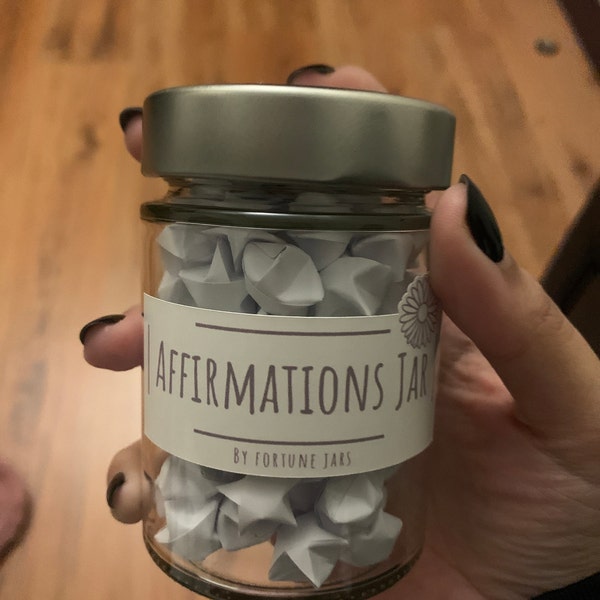 Affirmation Jar: 100 Origami Paper Stars With Positive Affirmations for ...
