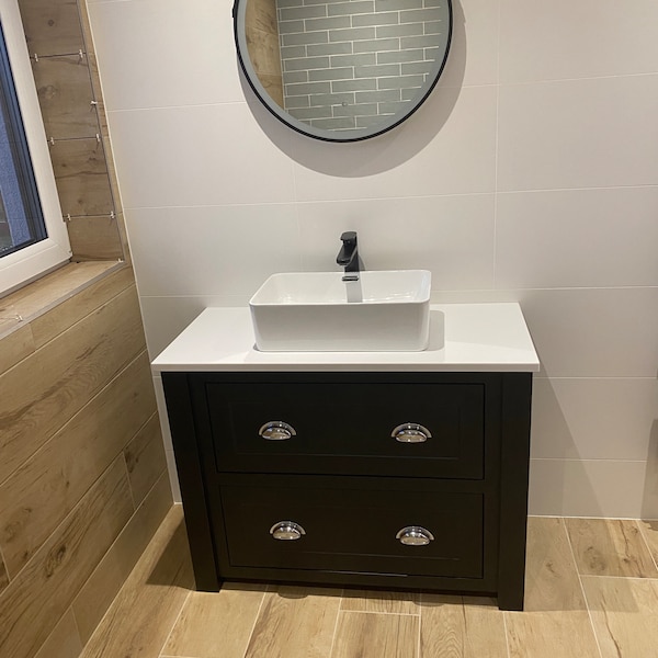 Norton With Doors Vanity Unit With Ceramic Inset Sink - Etsy UK