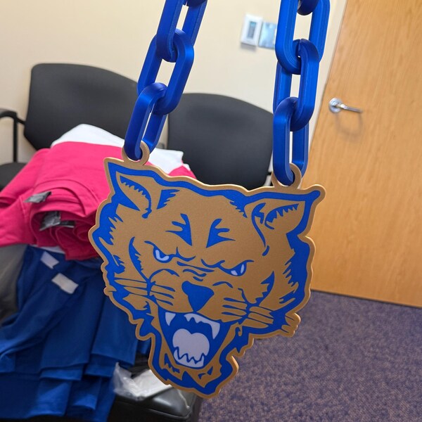 Custom Fan Chain Giant Logo Necklace Sports Homerun Turnover Jumbo ...