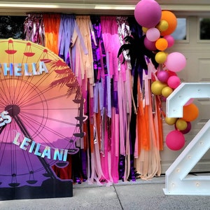 Customize Backdrop/colorful Party Backdrop/bright - Etsy