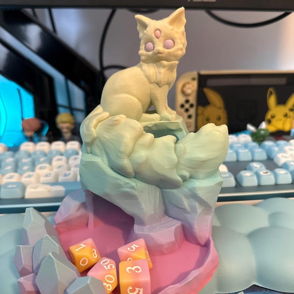 Cupid Cow Articulated Figurine - 3D Printed - Cute Desk Buddy ...