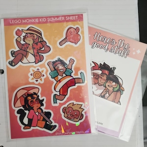 LMK Summer Vinyl Sticker Sheet 4x6 Inch Wukong Macaque MK Vinyl Holo - Etsy