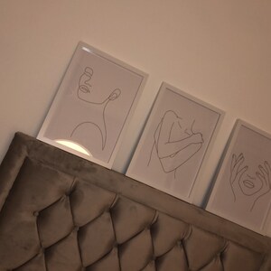 Set of 3 Line Drawing A4 A3 Art Print Poster Quote - Etsy