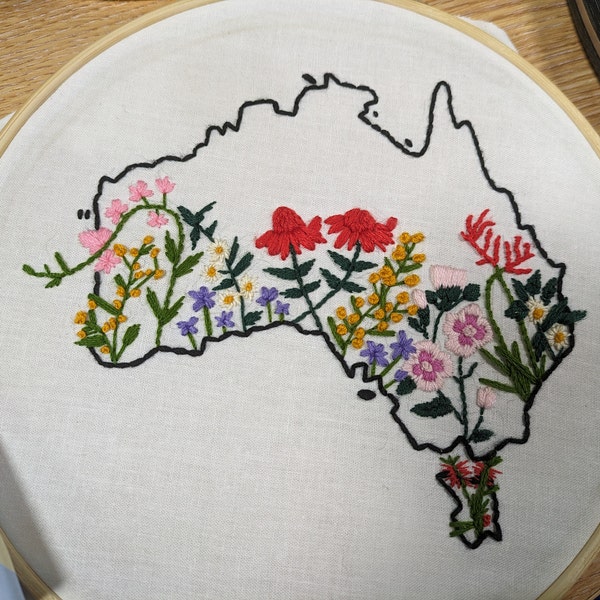 Australia Native Flowers Embroidery Pattern - Instant Digital Download ...