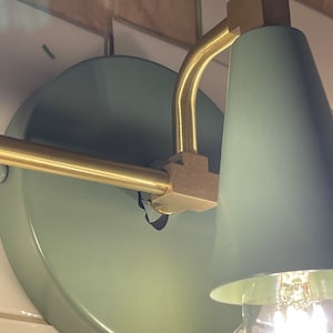 Modern Farmhouse Green Vanity Light Brass Lighting Bathroom Lighting ...