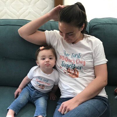Matching Mom and Baby First Mothers Day Mommy Baby Sloth Matching Shirt ...