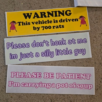 Im Just a Girl Bumper Sticker AND Magnet Funny Meme Sticker 8.7'' X 2.7 ...