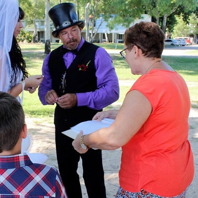 Australian Hand Crafted Black Leather Slash Style / Tribute Top Hat ...