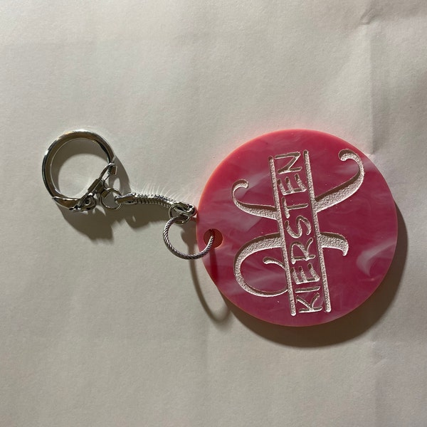 Monogram Keychain Pattern Svg by Oxee, Split Monogram Keychain Svg, Key ...