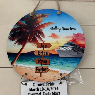 Cruise Ship Sign, Family Cruise Ship Personalized Door Sign, Cruise ...