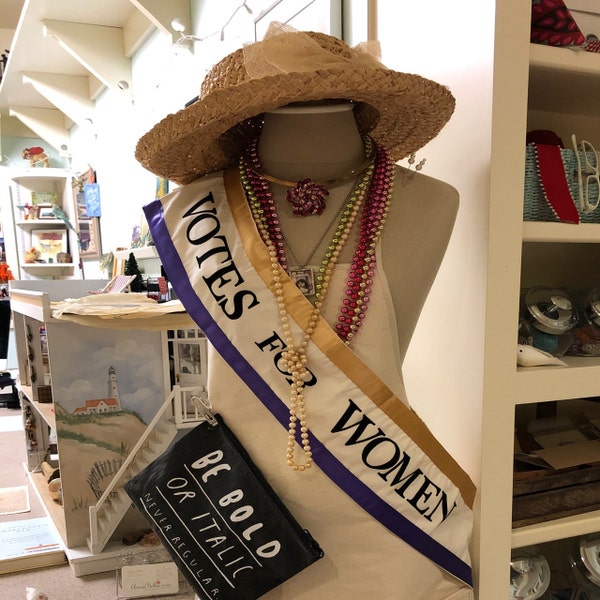 American Suffragette Protest Sash Votes of Women Edwardian 1920 Costume ...