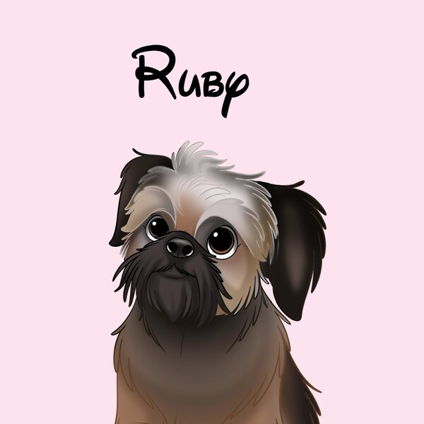 Custom Disney-cartoon Pet Portrait | Personalized Portraits | Gifts for ...