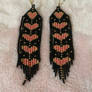 Bead Template 20 Brick Stitch Earrings Fringe, Seed Bead Graph, Earring ...