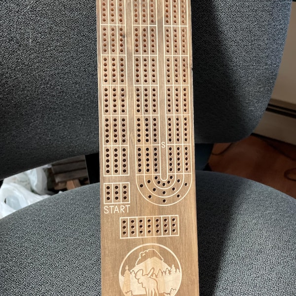 Personalized Cribbage Board, Wood Anniversary Gift, Custom Cribbage ...
