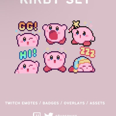 BIG SET Kawaii Character Panels Pixel Twitch Channel Panels Adorable ...