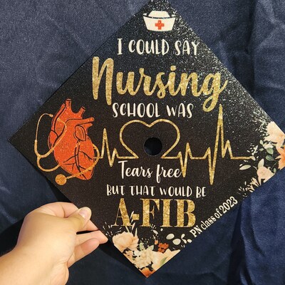 Navy Blue Grad Cap Template, Graduation Cap SVG, DIY Graduation Cap ...