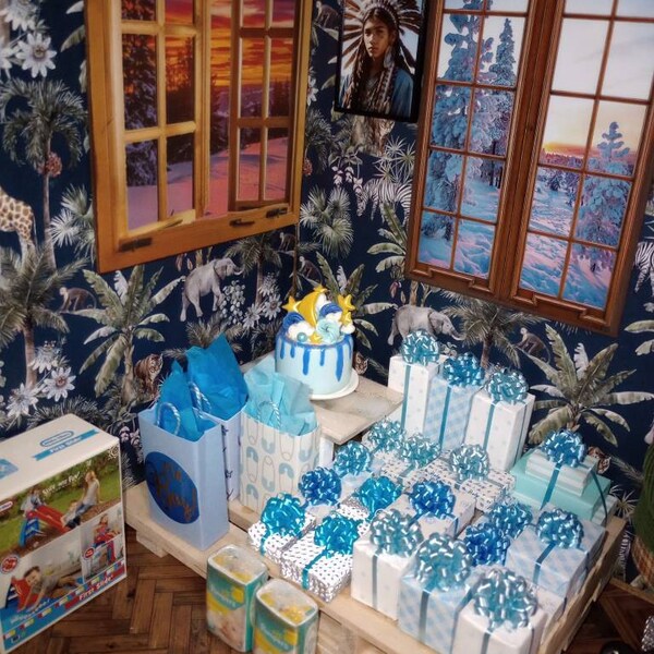 Faux Miniature Yellow Window/paper Window Mounted on Chipboard/diorama ...