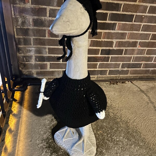 French Maid Goose Geese Outfit Crochet Goose Clothes Outdoor Patio ...