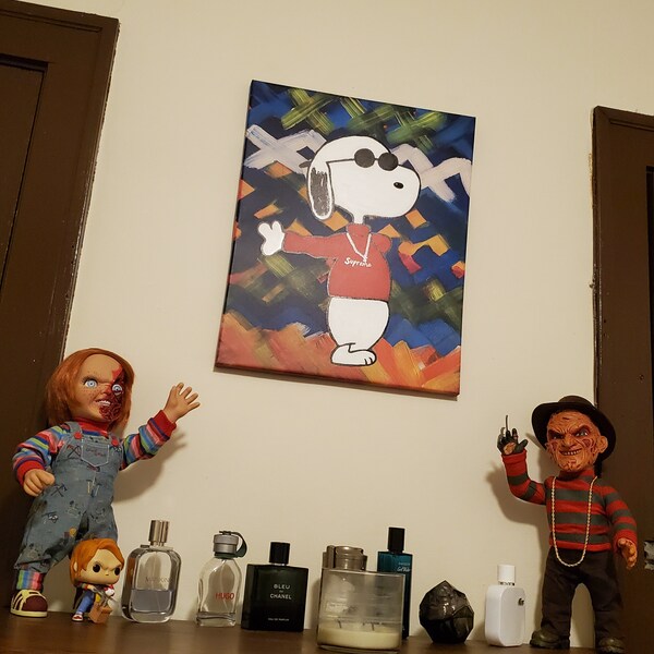 CANVAS PRINT, Pop Art Snoopy Inspired Painting Print, Original, Limited ...