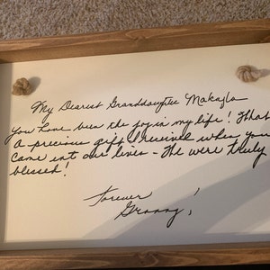 Handwritten Sign Custom Handwriting Handwritten Gift - Etsy