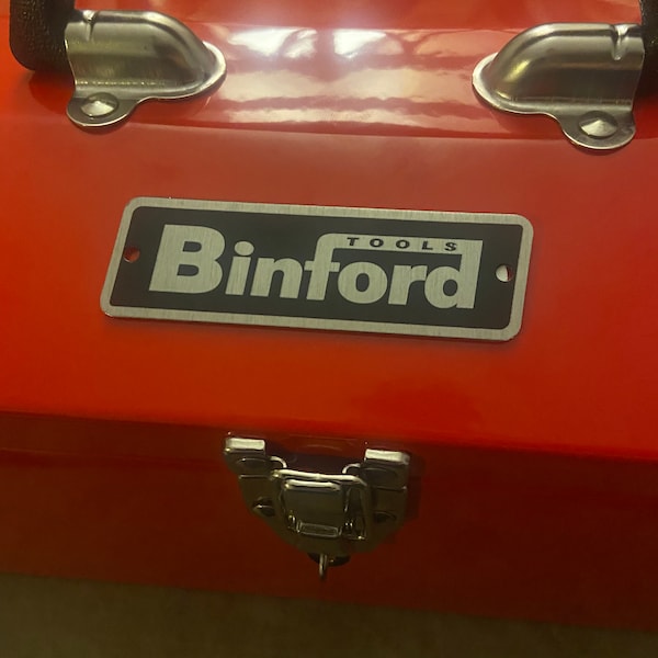 Binford Tools Metal Tool Box Tag - Etsy
