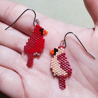 Anna's Hummingbird 3pc Peyote/brick Stitch Beading Patterns for ...