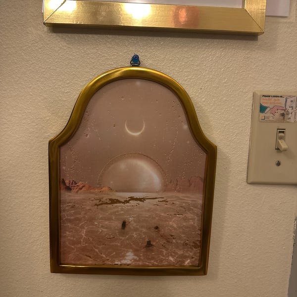 Luna Portal Gold Foil Print Sacred Art, Goddess, Moonchild Luminous ...