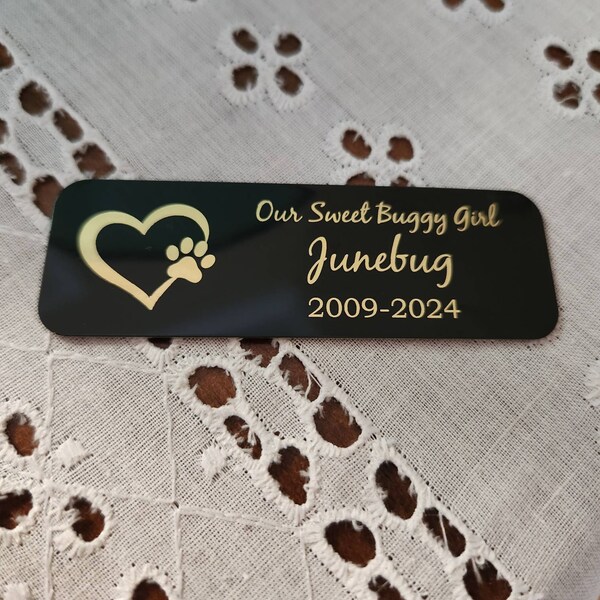 Engraved Name Plate for Urn in Memory Name Plate for Deceased Ash Box ...
