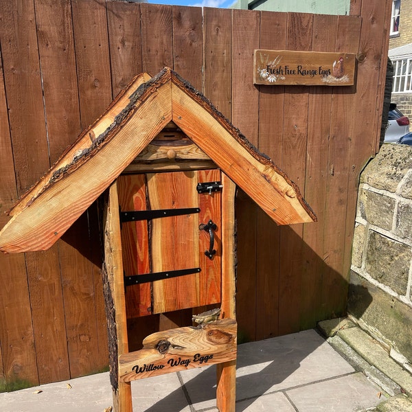 Tiny House Produce Selling Hut Honesty Stall With Personalised Engraved ...