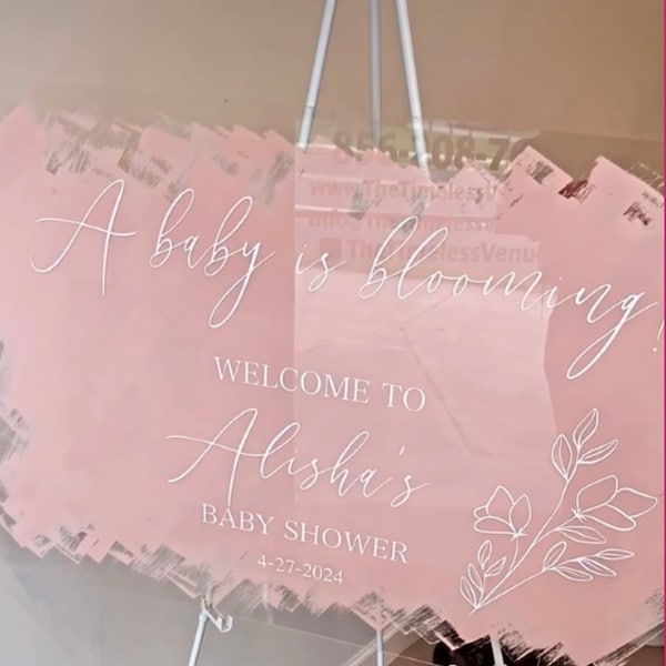 Acrylic Birth Announcement Sign Baby Stats Sign Custom Baby Arrival ...