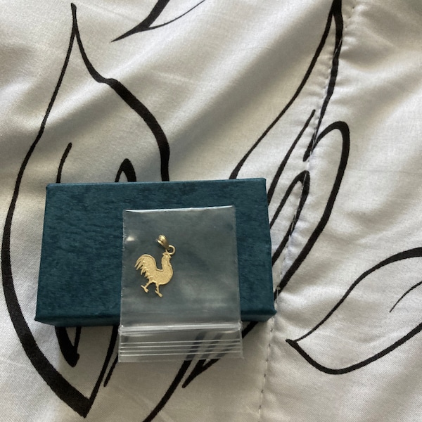 14K Solid Gold Rooster Pendant – Real Gold Chicken Necklace, Luxury ...