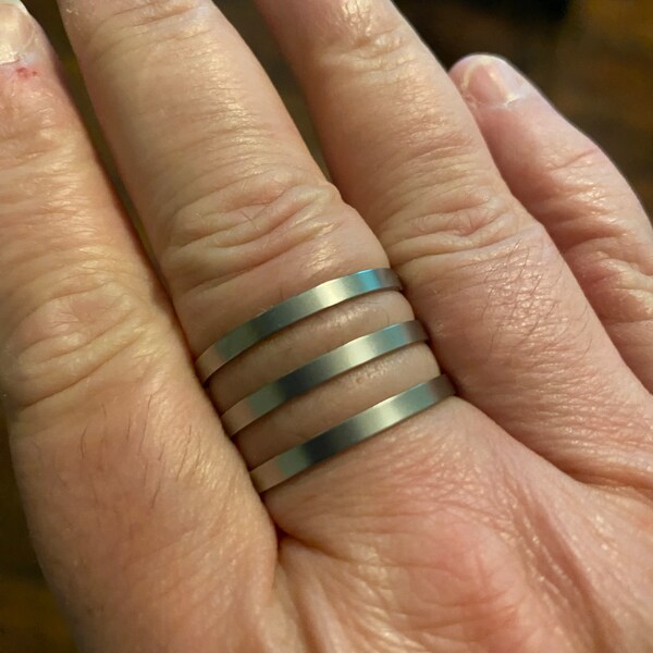 Lines Ring • Adjustable Ring Cuffs • Lines Ring • Satin Finish ...