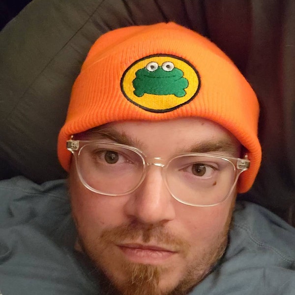 Parappa the Rapper Frog Knitted Beanie Hat, Playstation, Cosplay ...