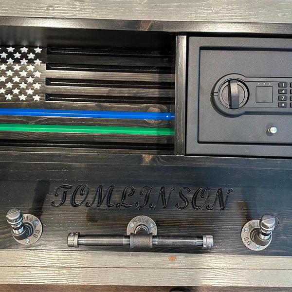 Police Duty Gear Rack - Vest Holder - Thin Blue Line Warrior Rack ...