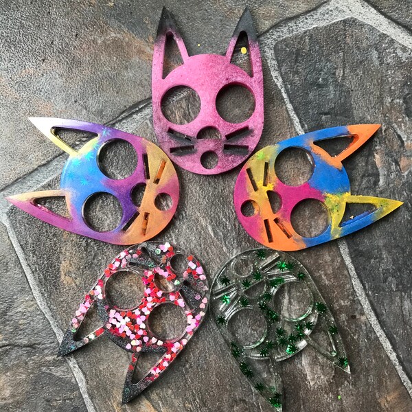 DEFENSE CAT KNUCKLE 2.5IN X 3.5IN Mold || Silicone Mold for Novelty and ...