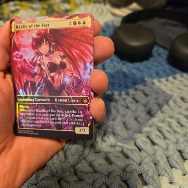 Kibo, Uktabi Prince Foil Neon Borderless Metal Proxy for Commander - Etsy